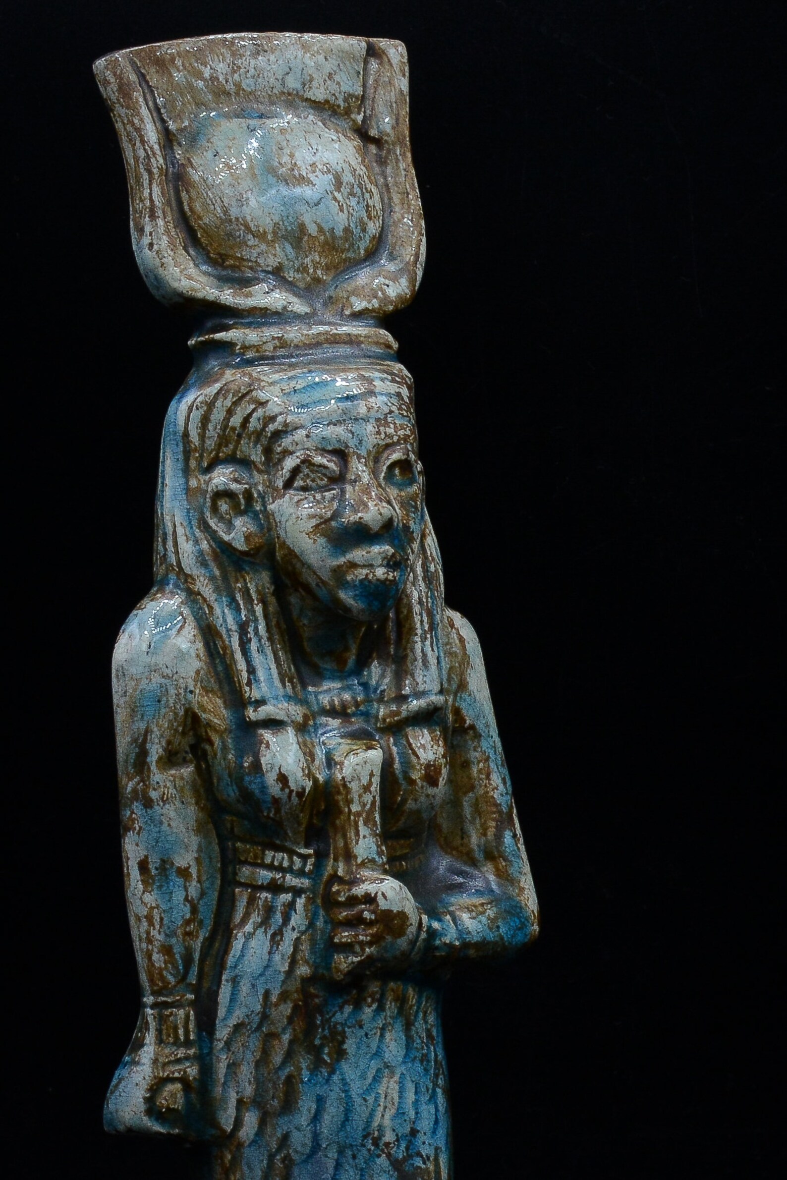 Unique Statue of Egyptian Goddess Isis Vintage Stone Made in - Etsy