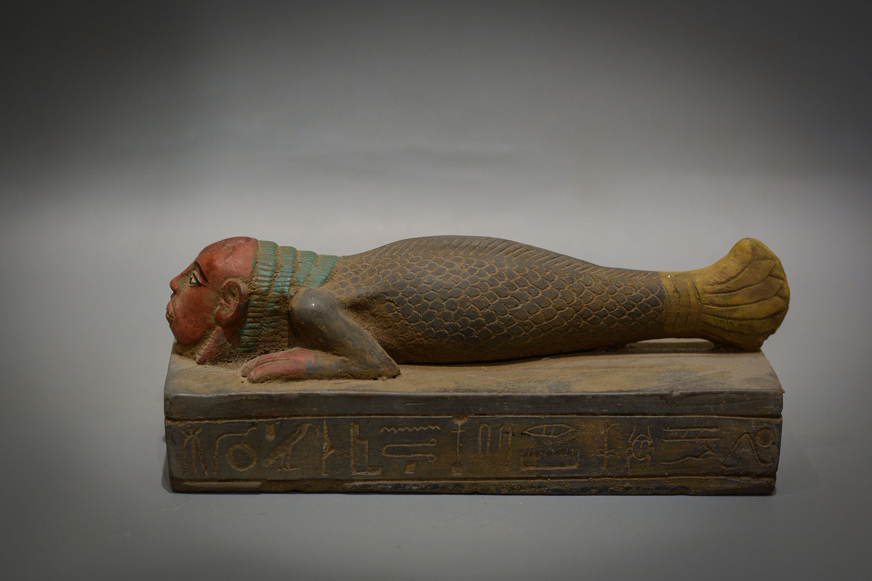 Rare Ancient Egyptian Art Statue God Seth With Devil Head Fish - Etsy