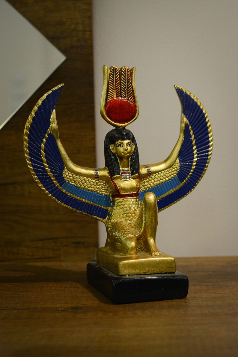 Unique Maat Goddess of Balance and Truth Open Wings Golden - Etsy