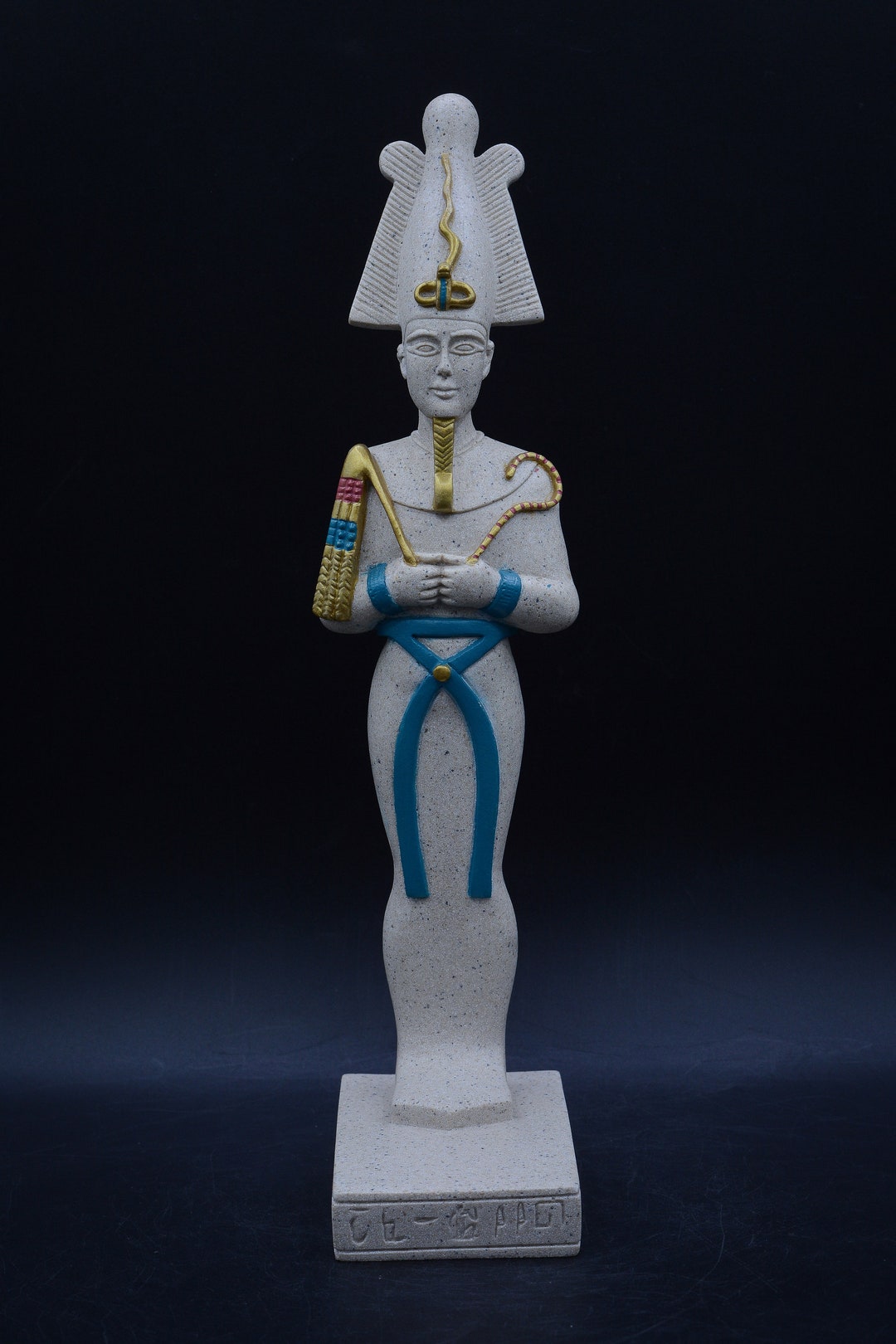 Statue of Osiris Lord of the Dead, Sculpture Handcrafted Painted ...