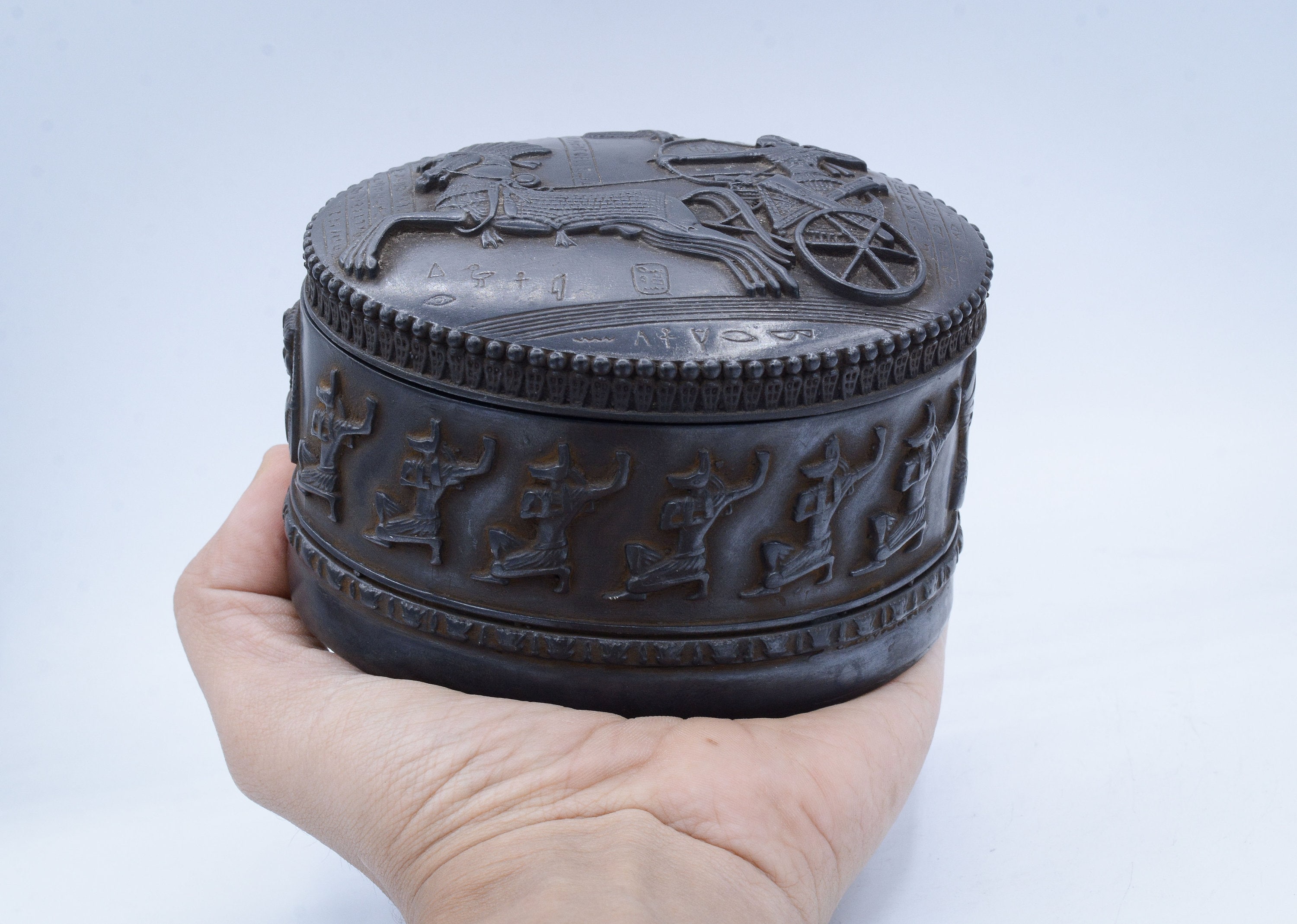 Egyptian Box Pharaonic Inscriptions Decorative Art Stone Made in Egypt ...