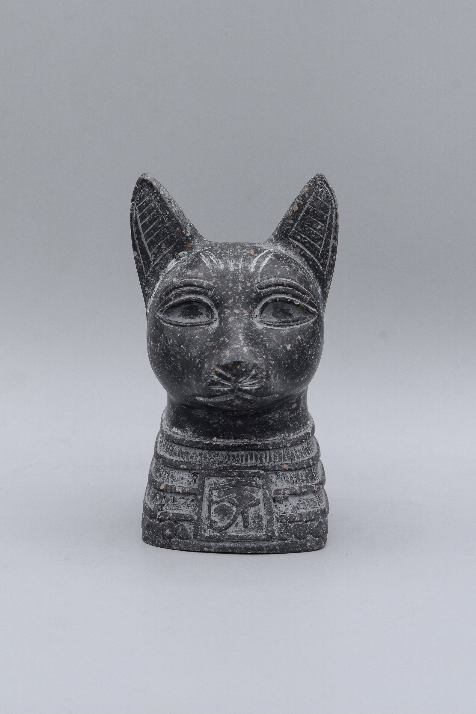 Unique Statuette Goddess Bastet Head 3 Style Granite Marble | Etsy