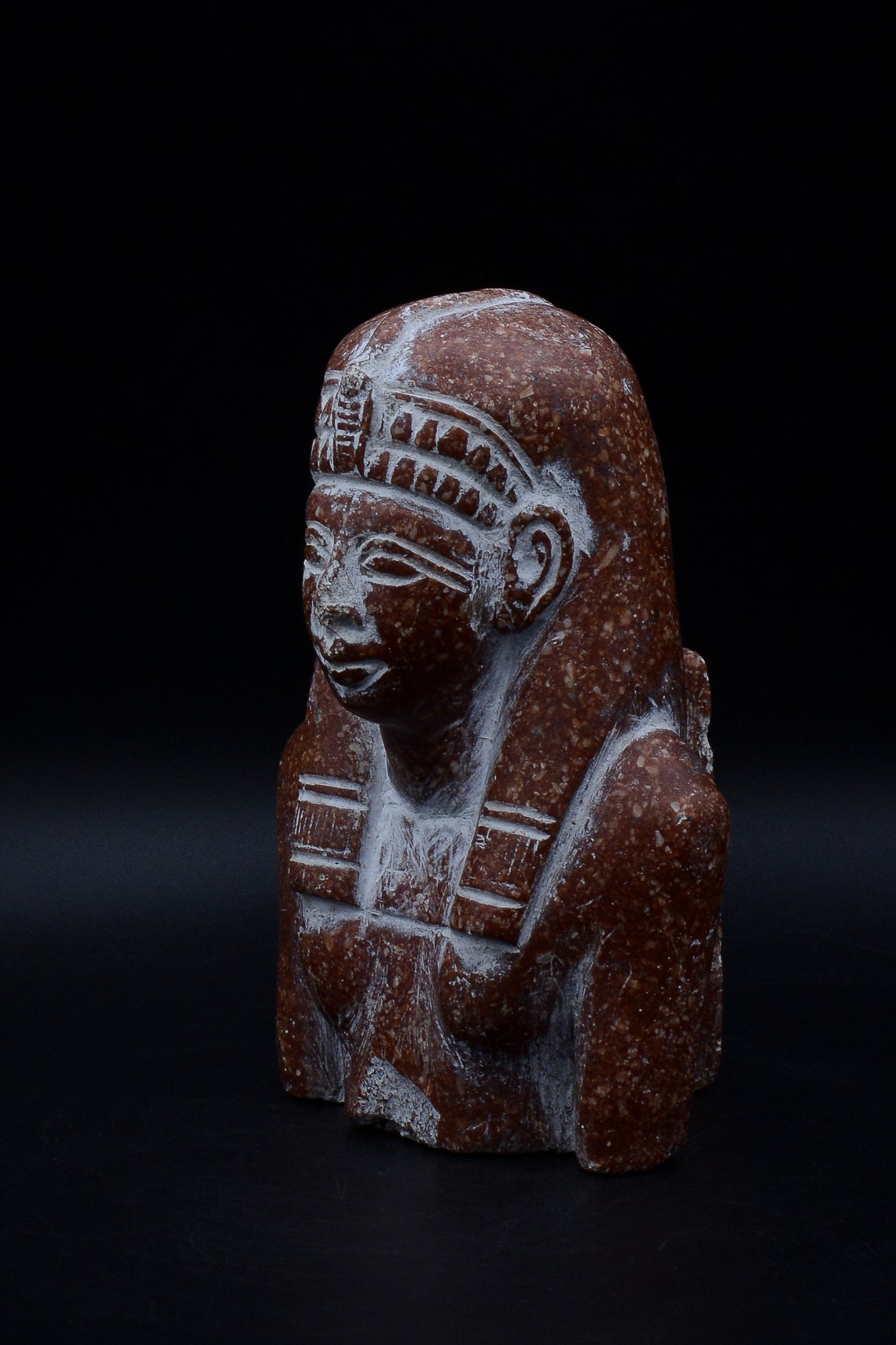 Unique Egyptian Statue of Queen Tiye Carved Stone Made in - Etsy