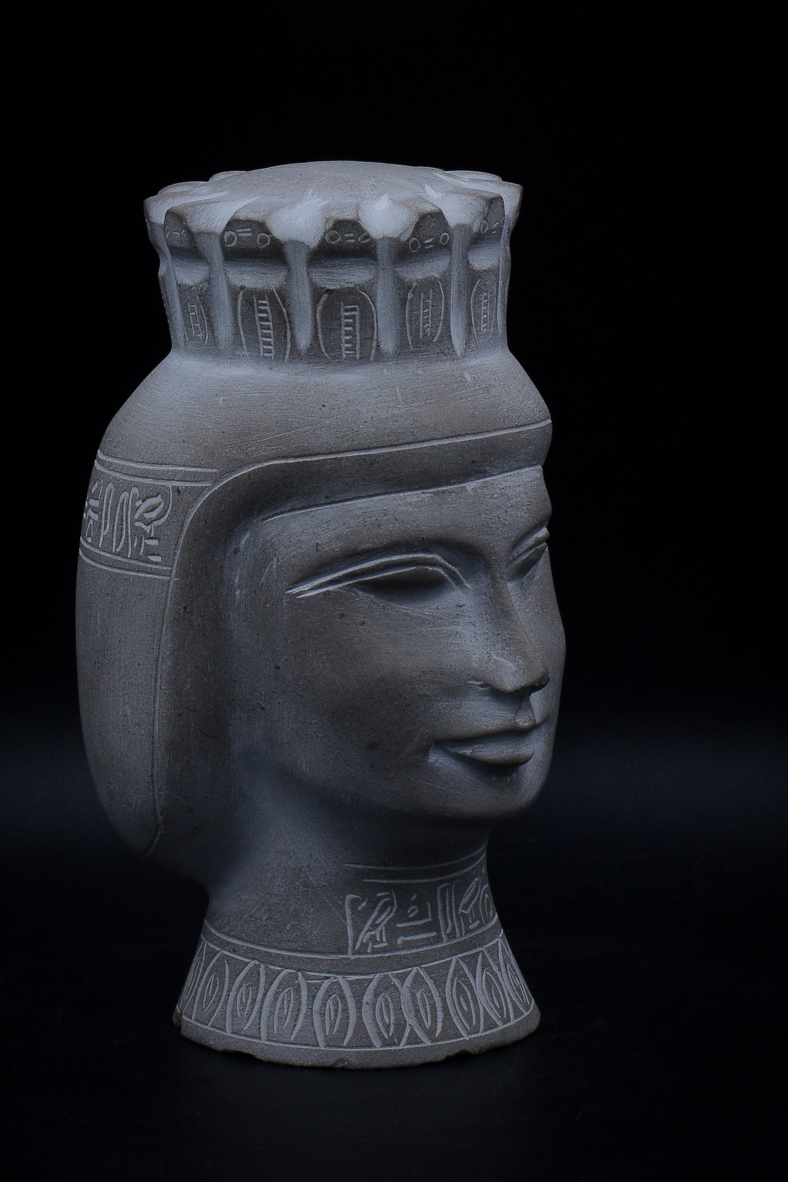 Unique Egyptian Queen Nefertari Vintage Statue Carved Heavy Stone Made ...