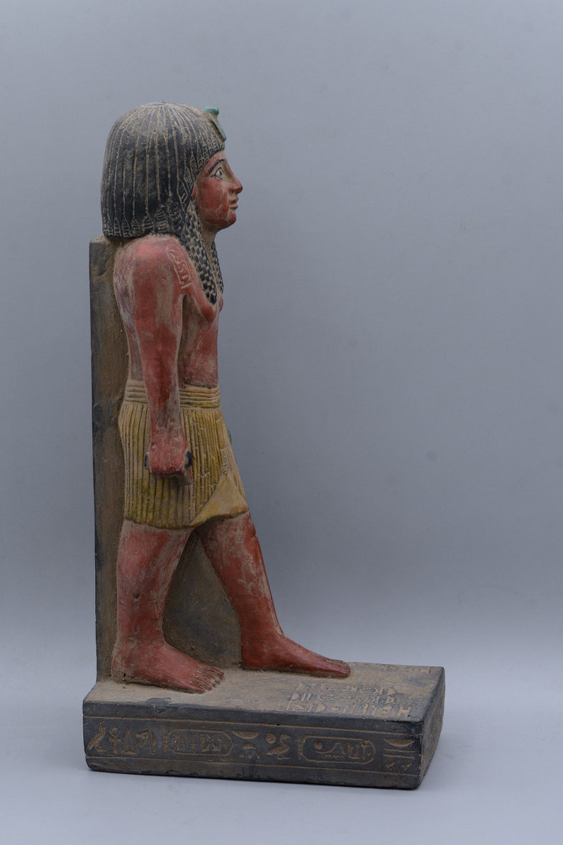 Estatua única del arte egipcio faraón Seti II piedra pesada | Etsy