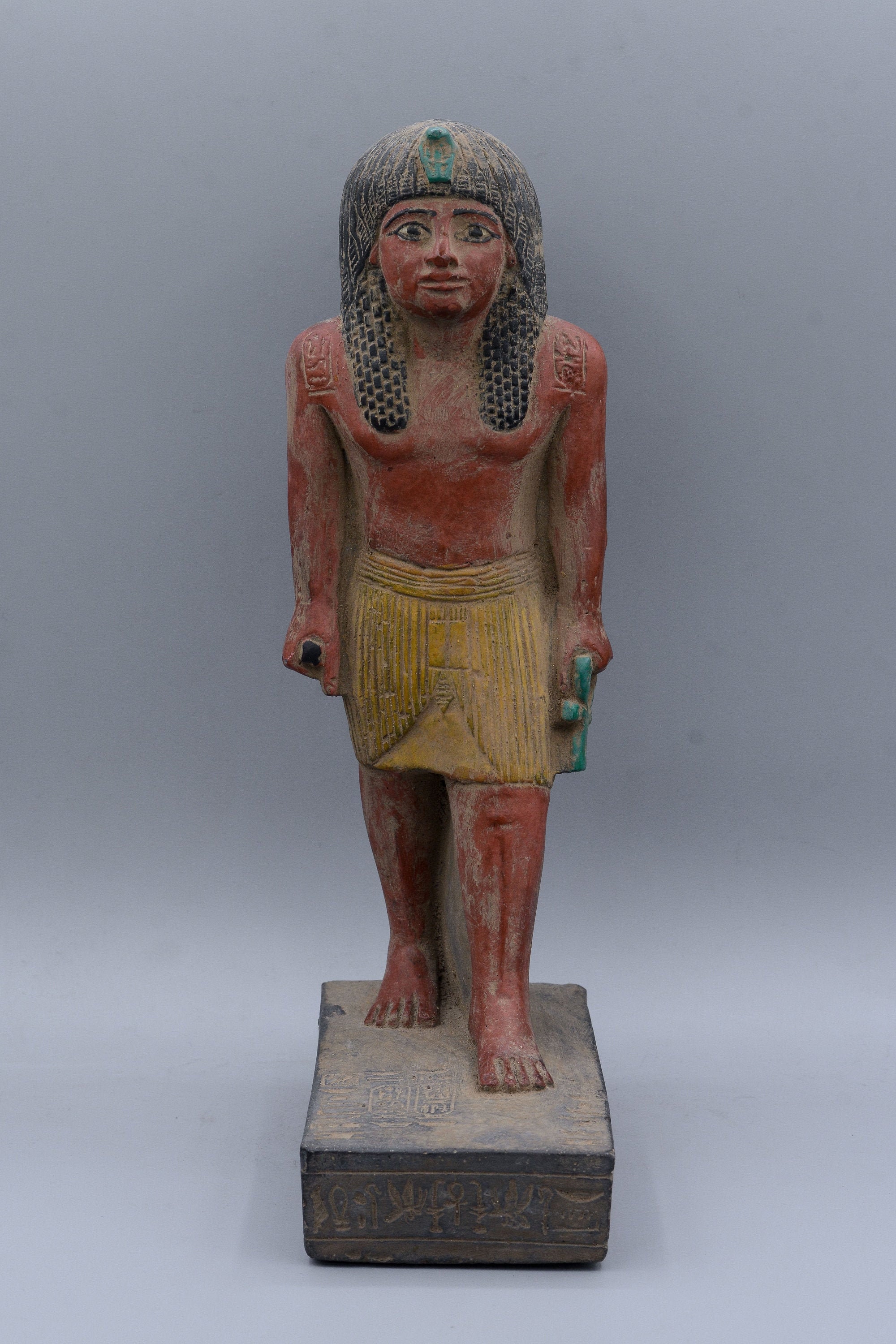 Unique statue of Egyptian art Pharaoh Seti II heavy stone made | Etsy