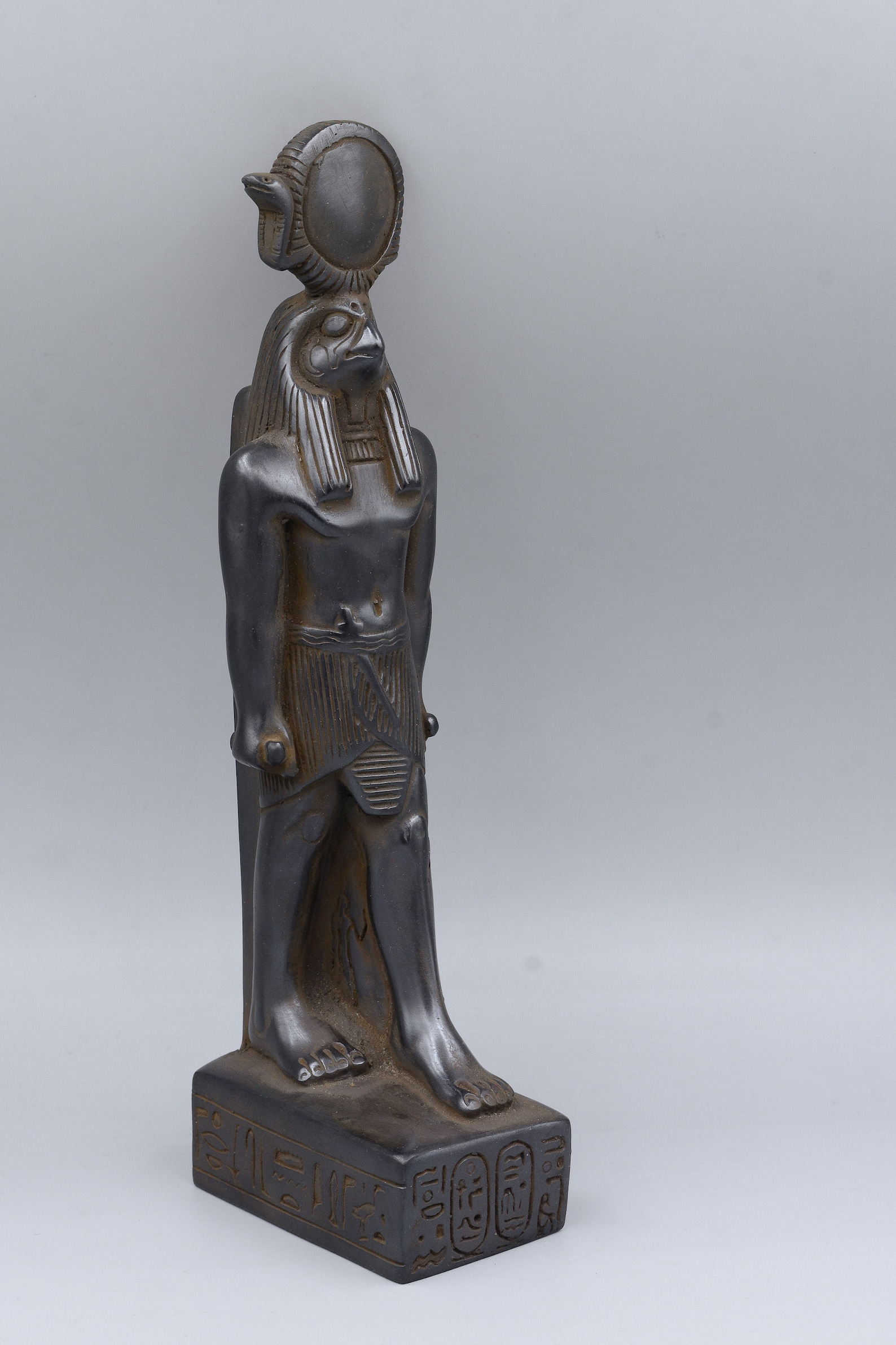 Statue of Ra Harakhte Sun God crowned with a solar disk made | Etsy