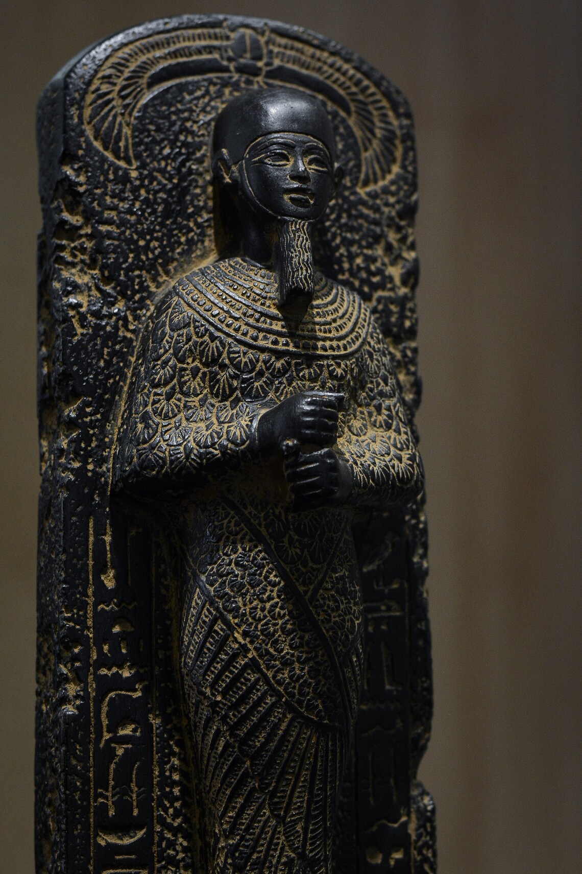 Unique Statue Ptah God of Memphis Sculpture Relief Winged | Etsy