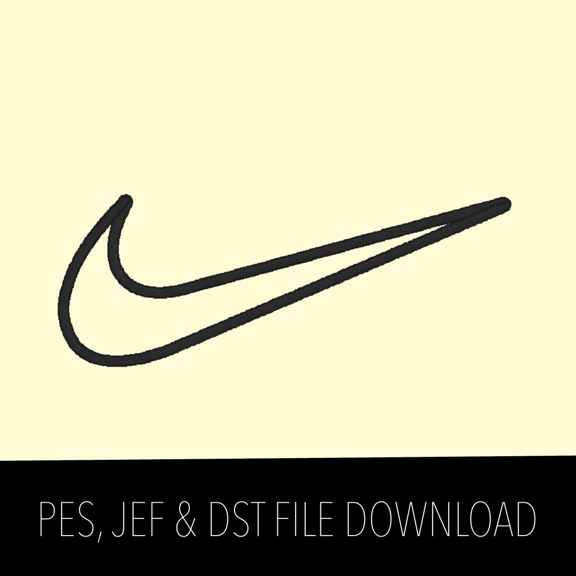 Nike Check Outline Embroidery File | Etsy