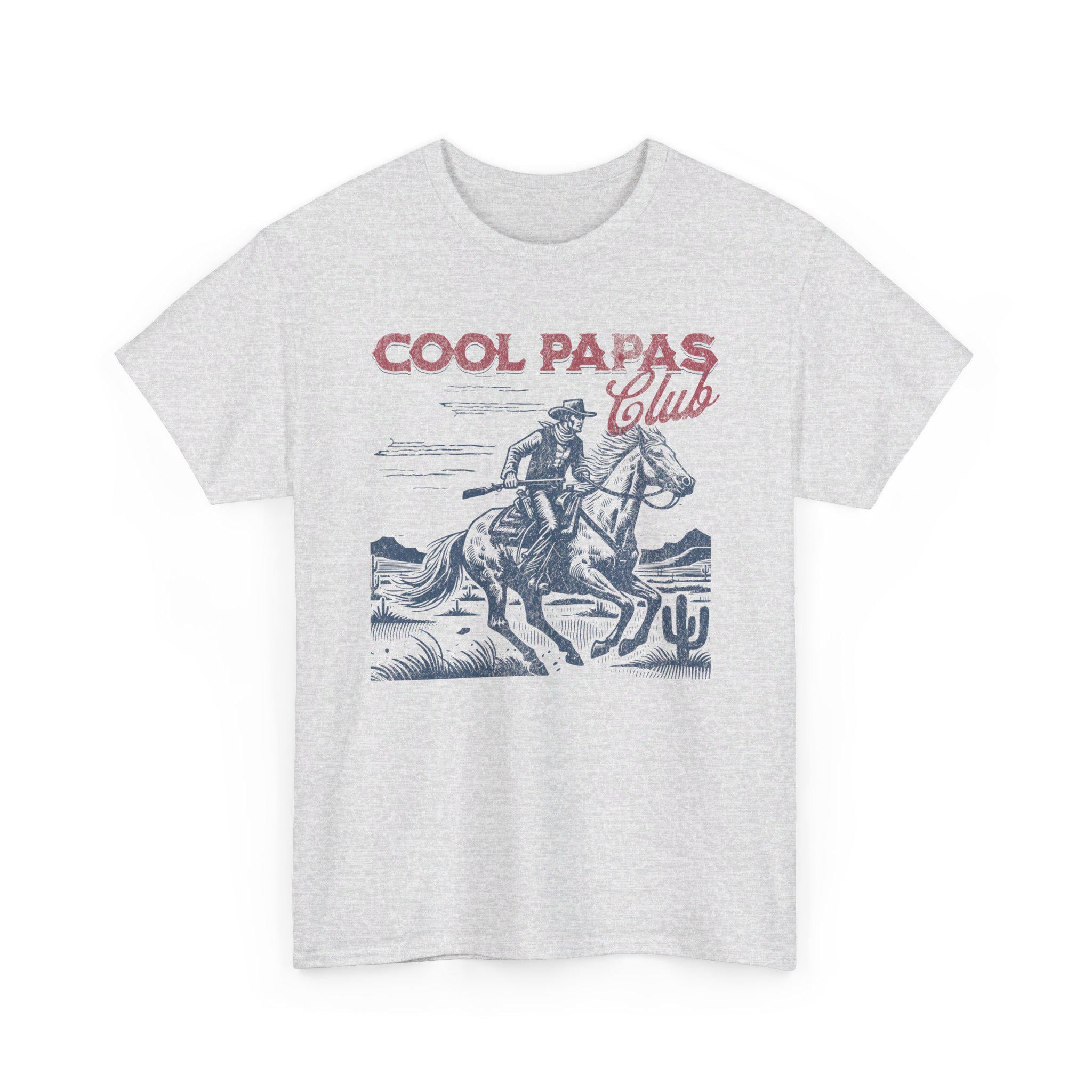 Cool Papas Club T-shirt, Cowboy T-shirt, Funny Papa Shirt, Gift for ...