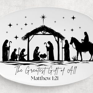 Nativity Scene Serving Platter - Etsy