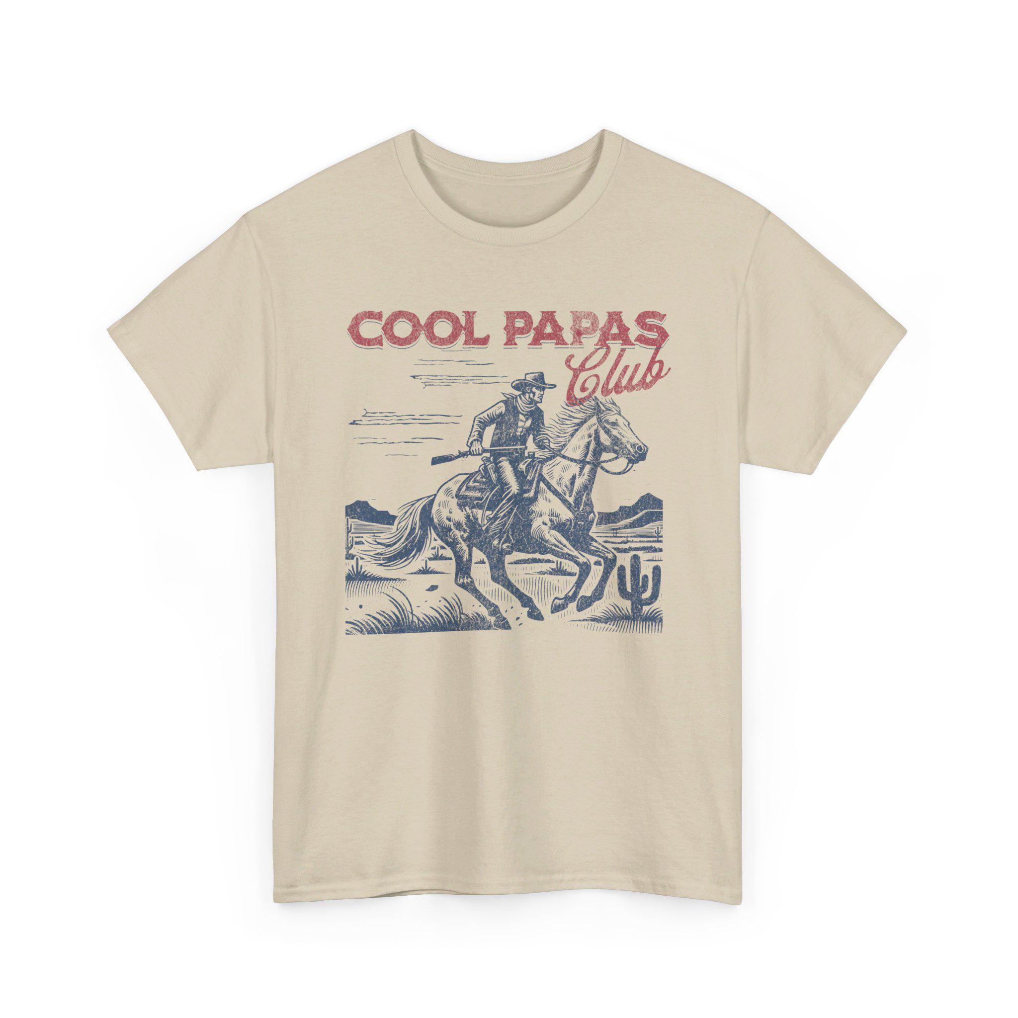 Cool Papas Club T-shirt, Cowboy T-shirt, Funny Papa Shirt, Gift for ...