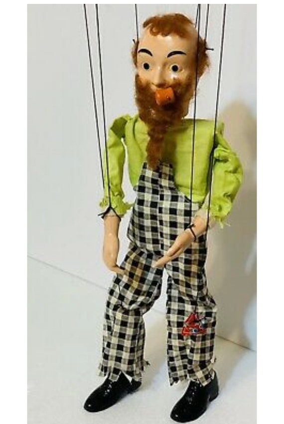 RARE Marionette Puppet Hillbilly Man Hazelle - Etsy