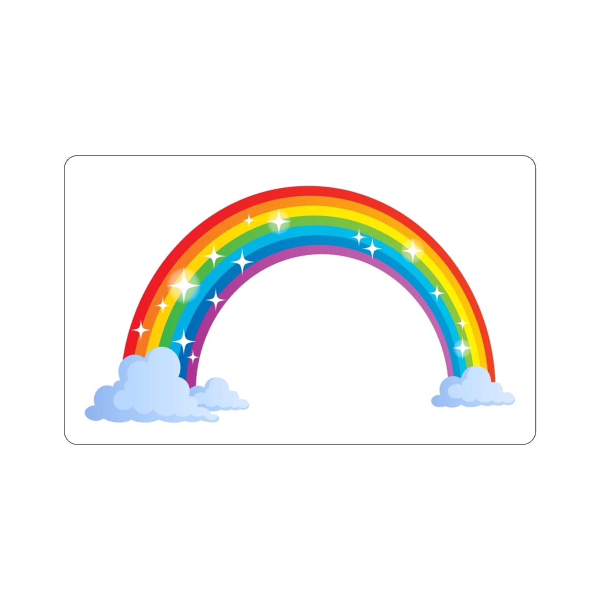 Sparkling Rainbow Kiss-cut Stickers - Etsy