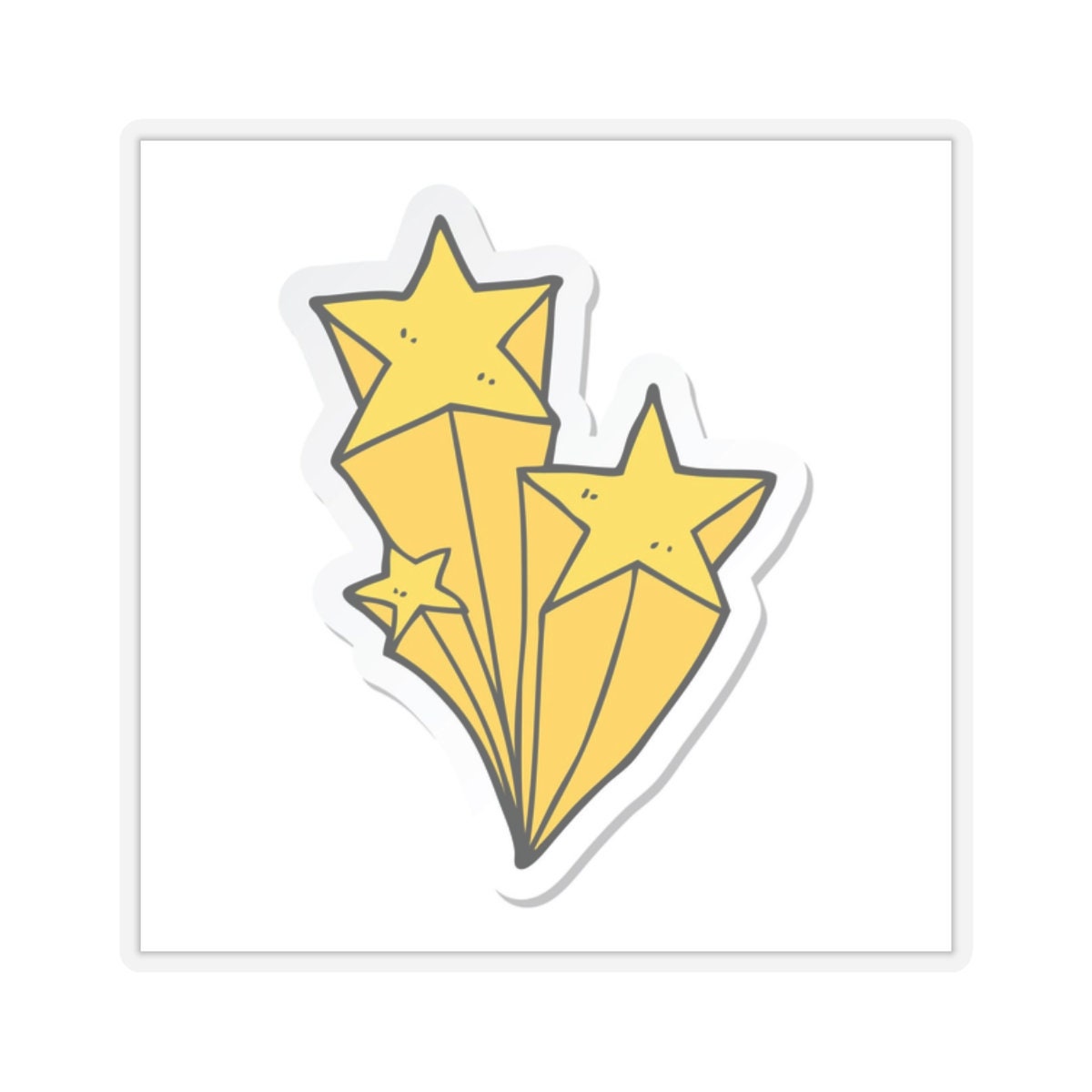 Three Shooting Stars Kiss-cut Stickers - Etsy