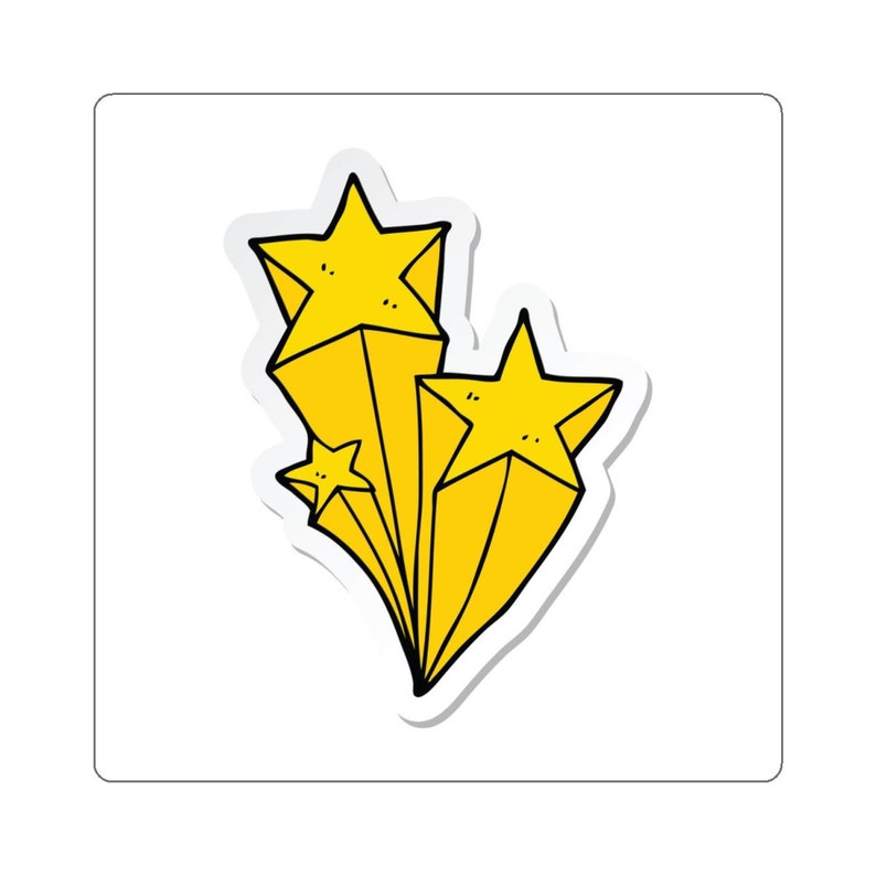 Three Shooting Stars Kiss-cut Stickers - Etsy