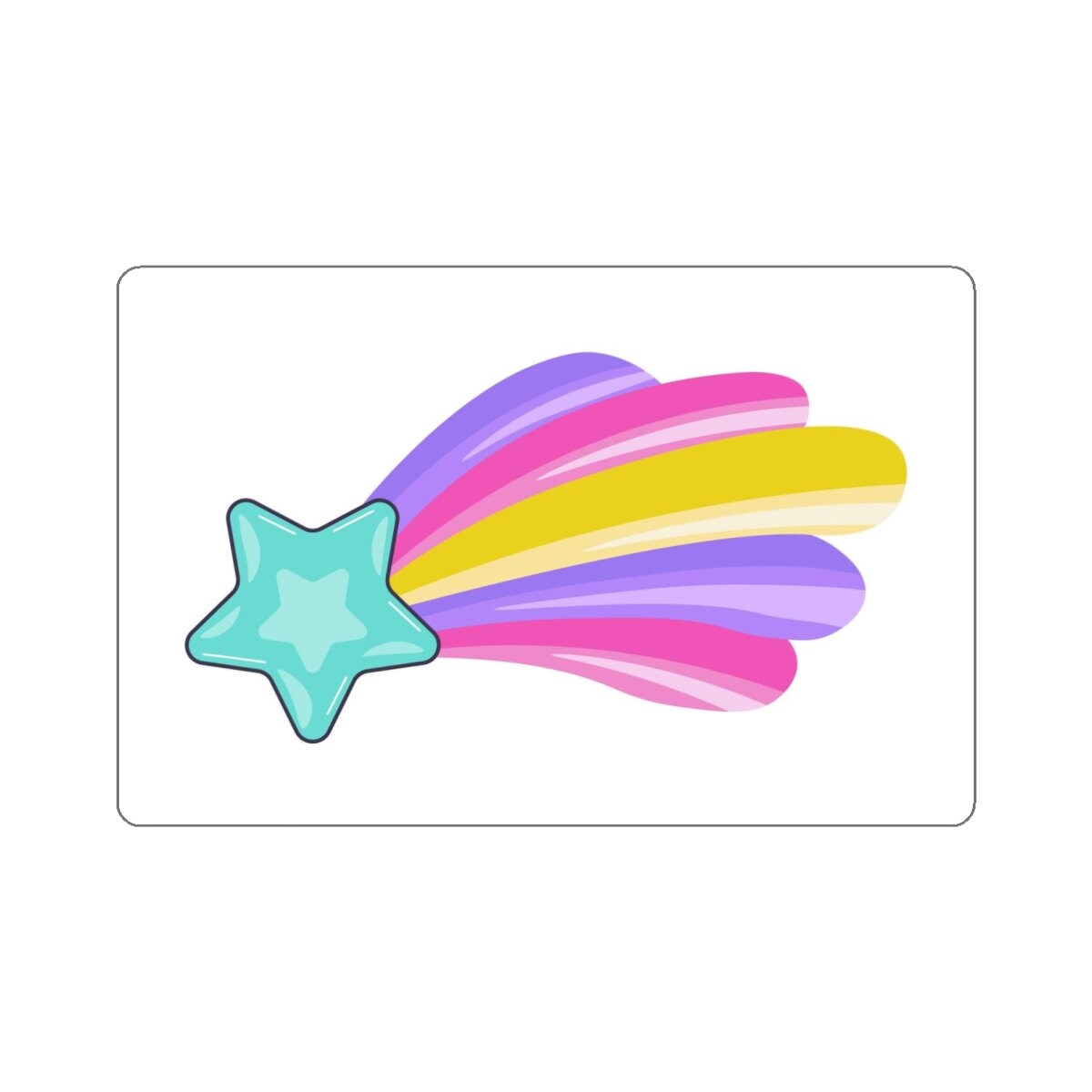 Magical Shooting Star Kiss-cut Stickers - Etsy