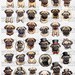 A Collection of 35 Premium Printable Pugs! High Resolution JPG, PDF ...