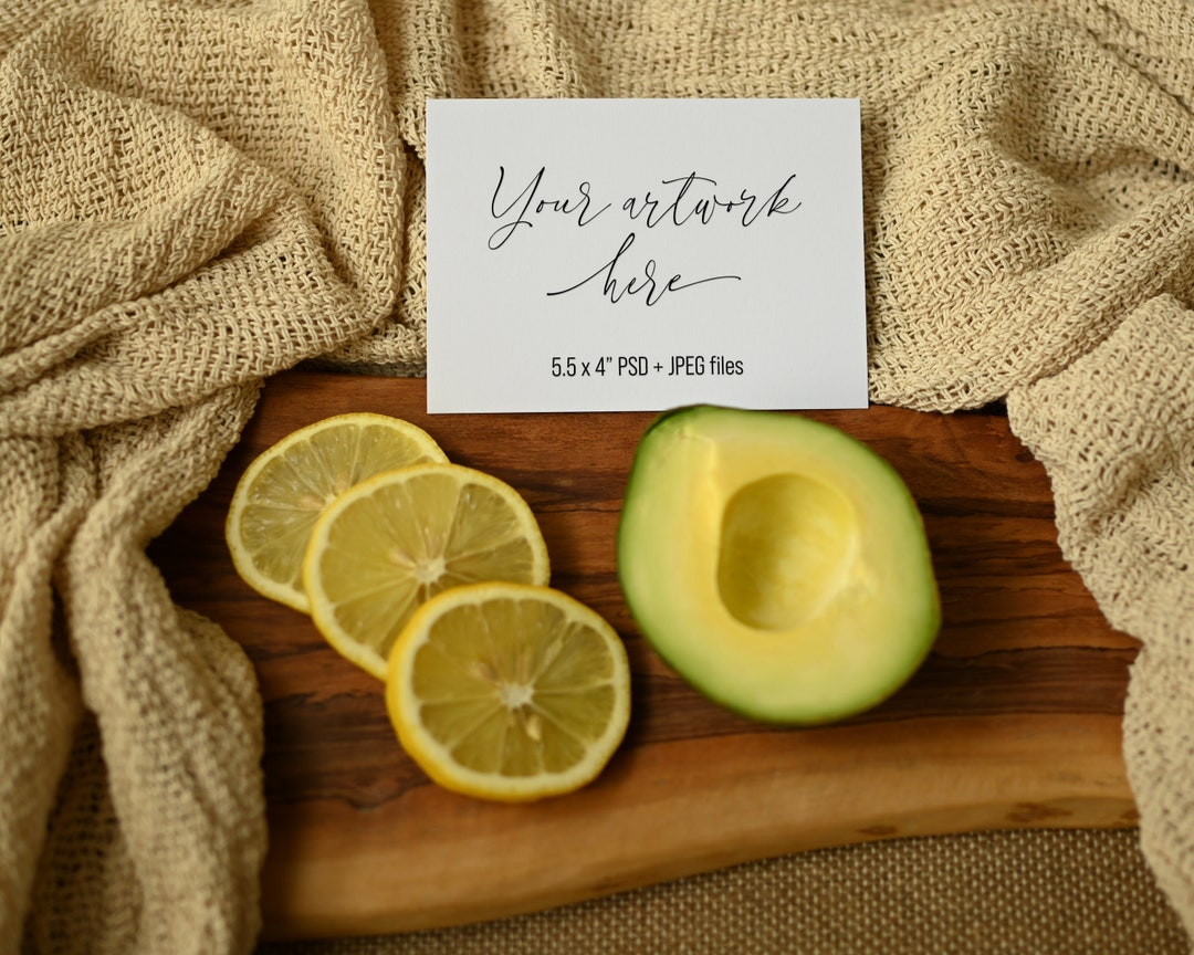 5.5x4" Card Mockup, Wedding Card Mockup, 5.5x4 Inch Cards Mockup ...