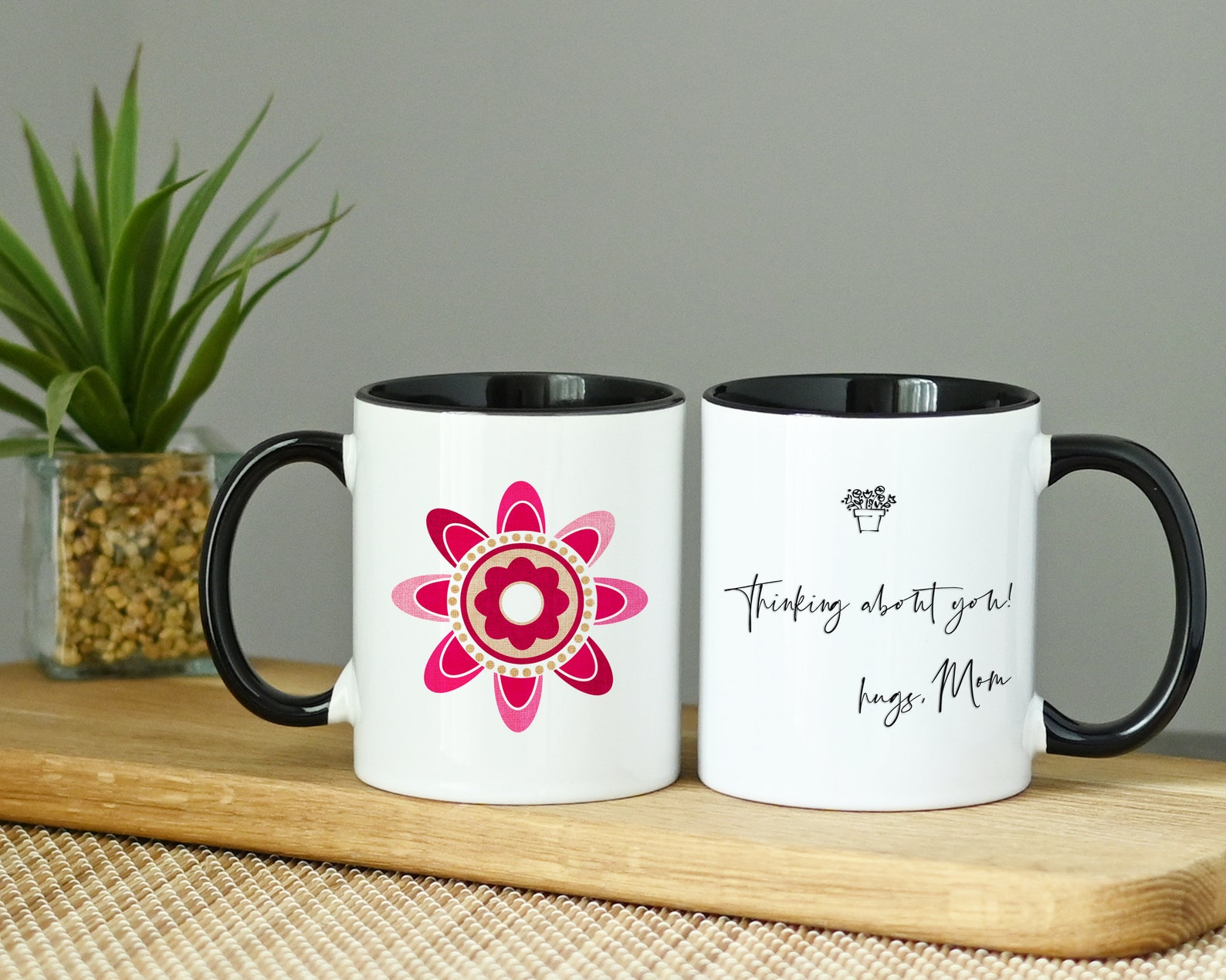 Two Tone Mug Mockup 11 oz Two Tone Mugs Mockup Black Handle | Etsy