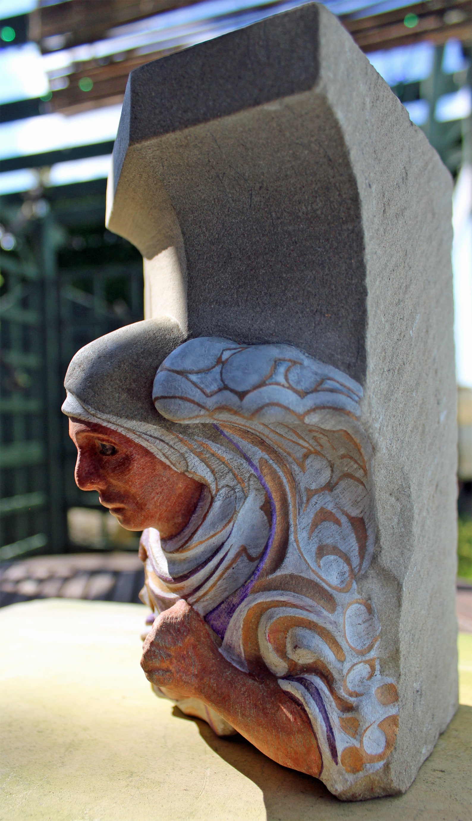 Archangel Gabriel Carved Stone Statuette - Etsy