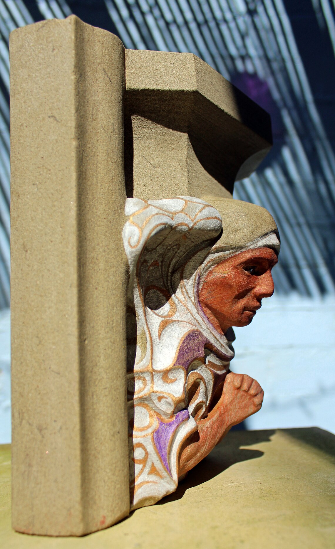 Archangel Gabriel Carved Stone Statuette - Etsy