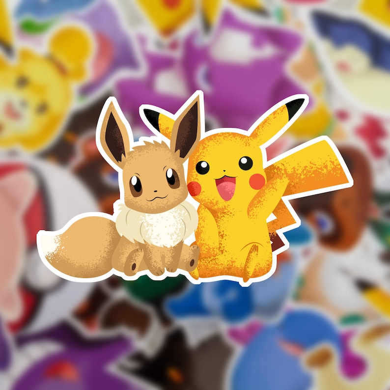 Electric Mouse Evolution Vinyl Sticker - Etsy