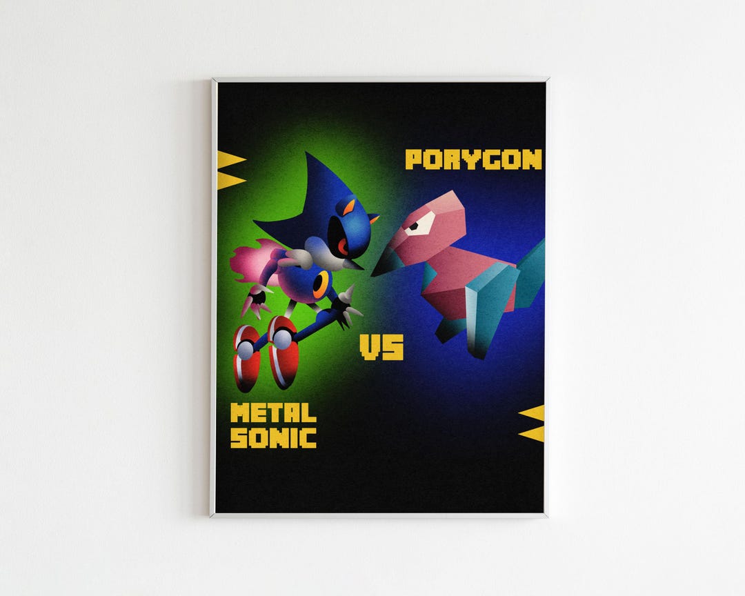 Metal Sonic Vs Porygon Art Print - Etsy