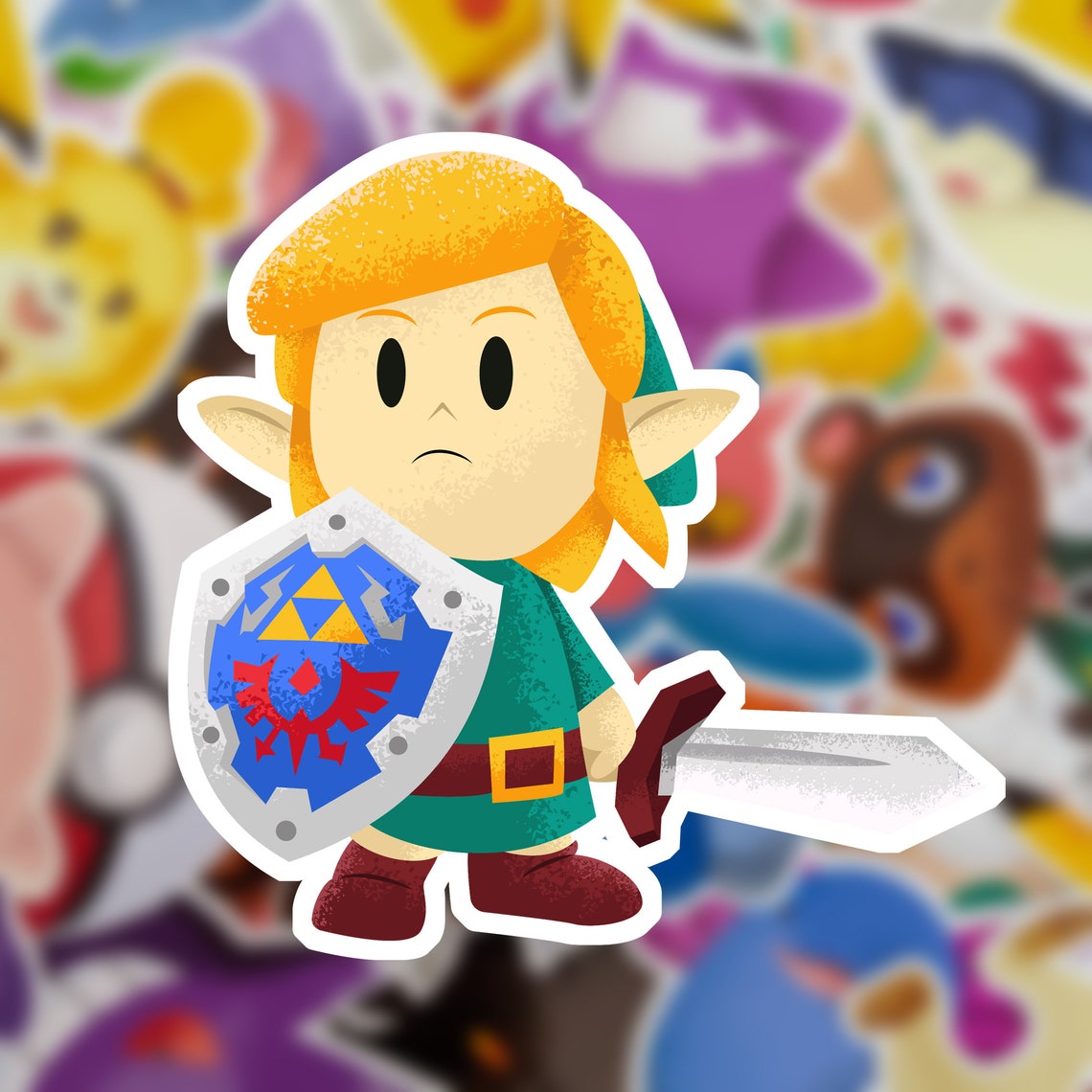 Legend of Zelda Link Vinyl Sticker - Etsy