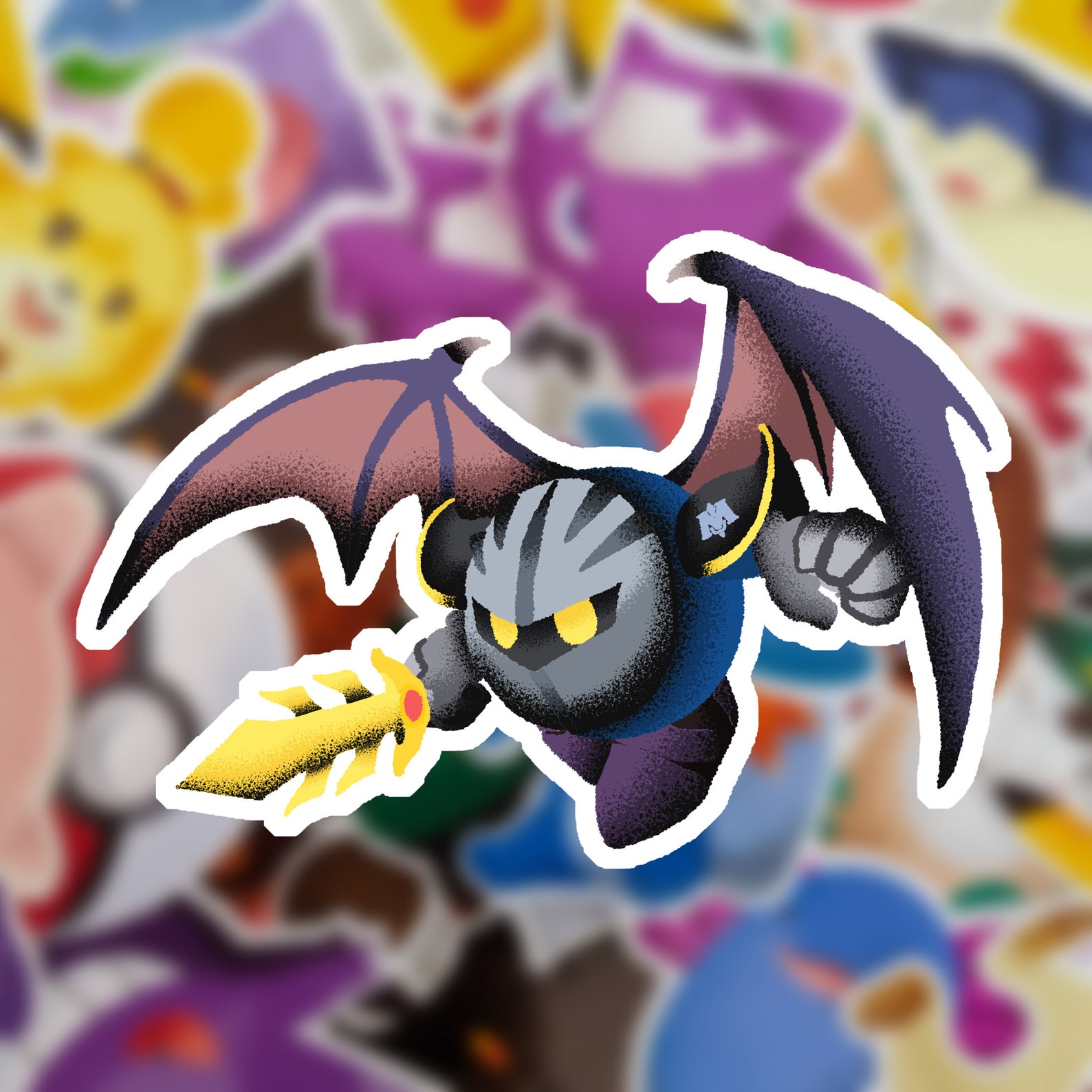 Meta Knight Vinyl Sticker - Etsy