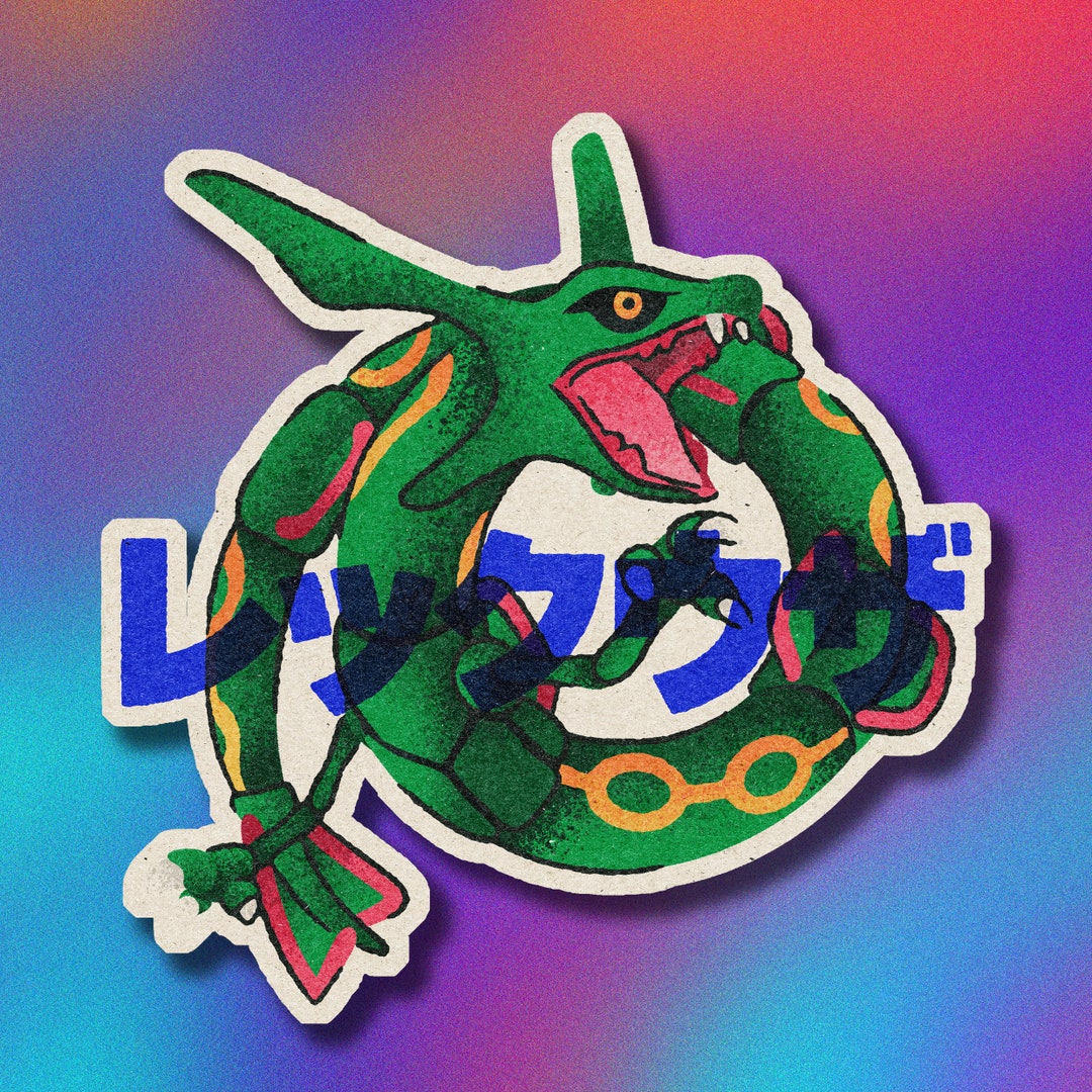 Rayquaza Vinyl Sticker - Etsy