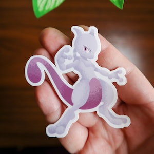 Mewtwo Vinyl Sticker - Etsy