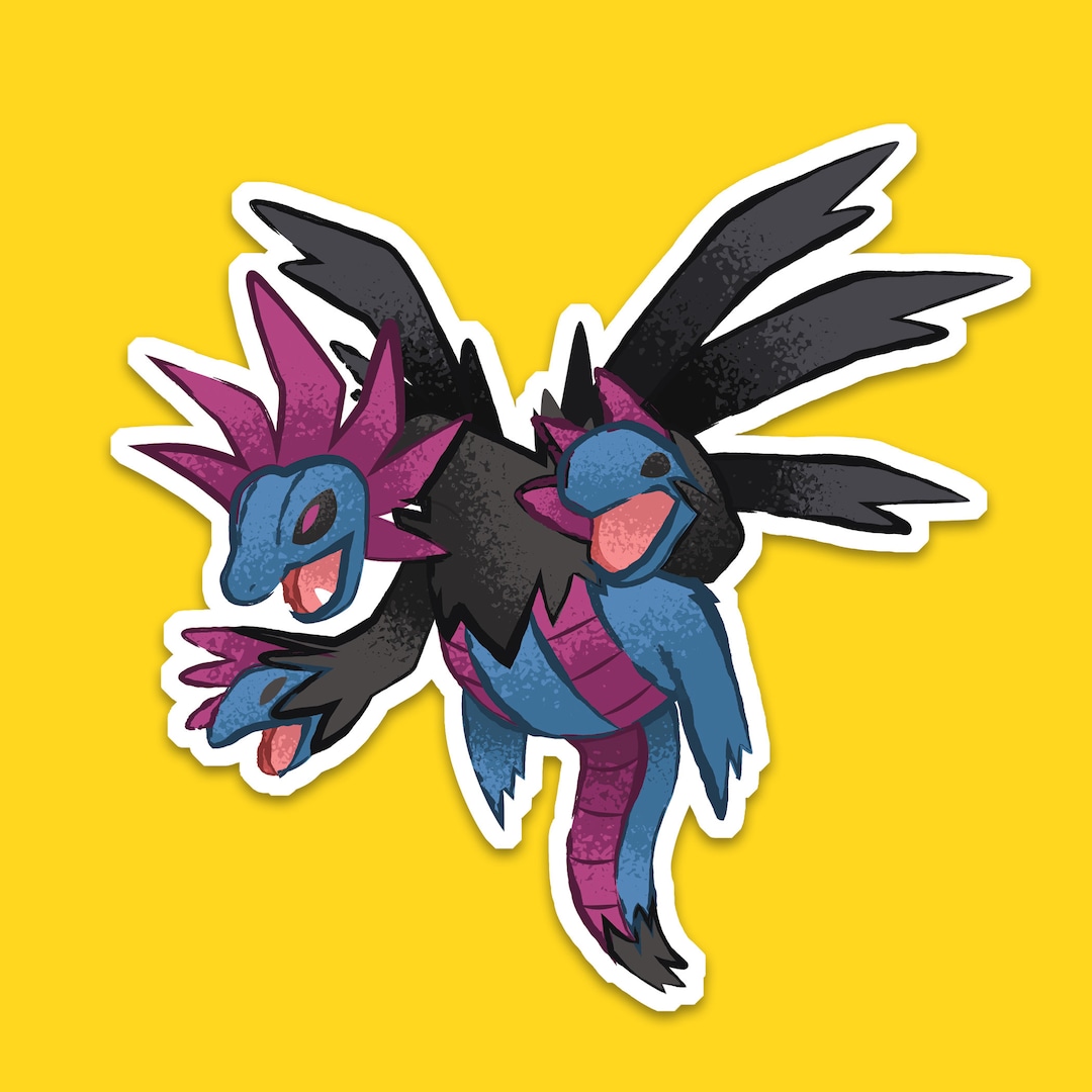Hydreigon Vinyl Sticker - Etsy