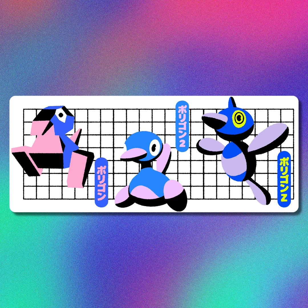 Shiny Porygon, Shiny Porygon2, Shiny Porygon-z Vinyl Sticker - Etsy