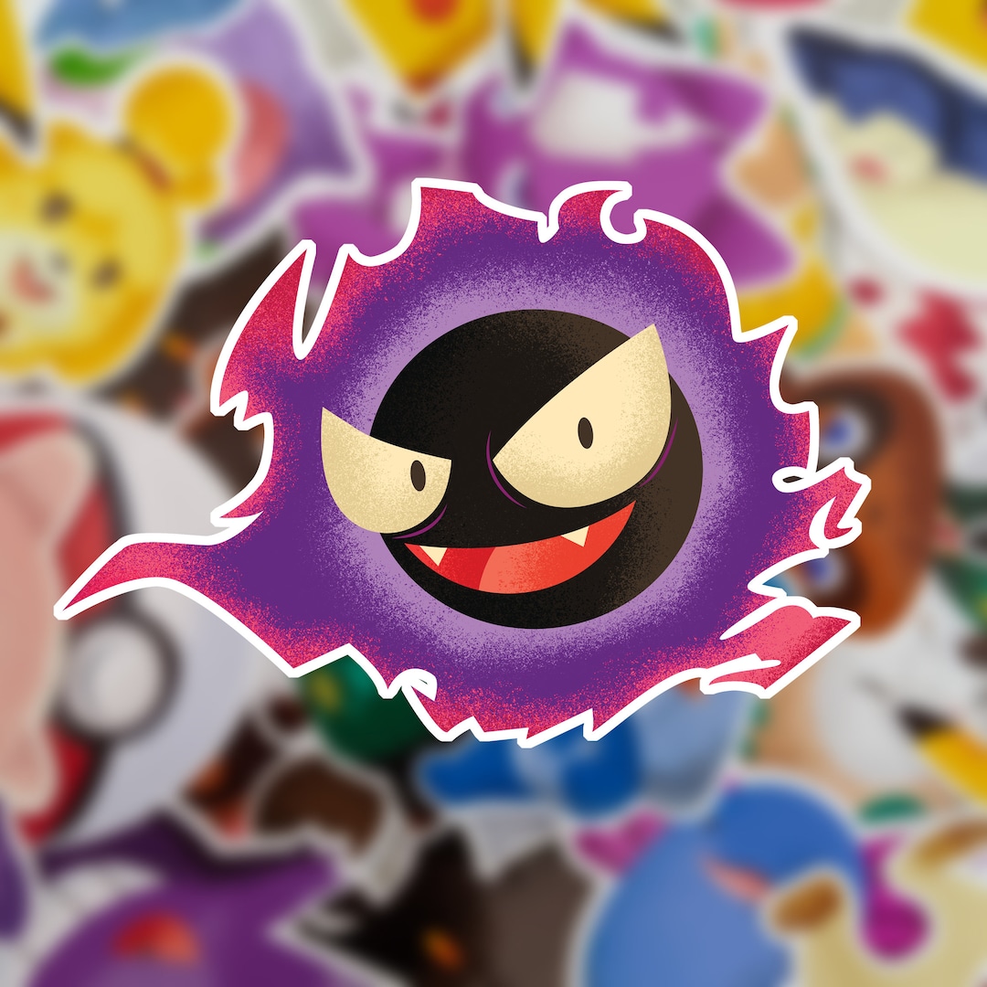 Gastly Vinyl Sticker - Etsy