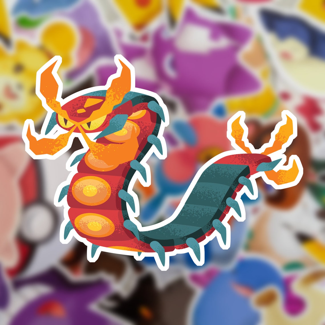 Shiny Centiskorch Vinyl Sticker | Etsy