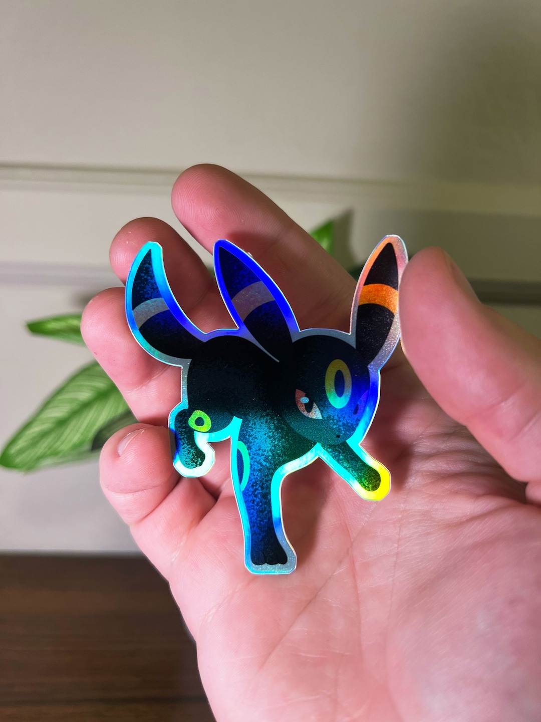 Umbreon Holographic Vinyl Sticker - Etsy