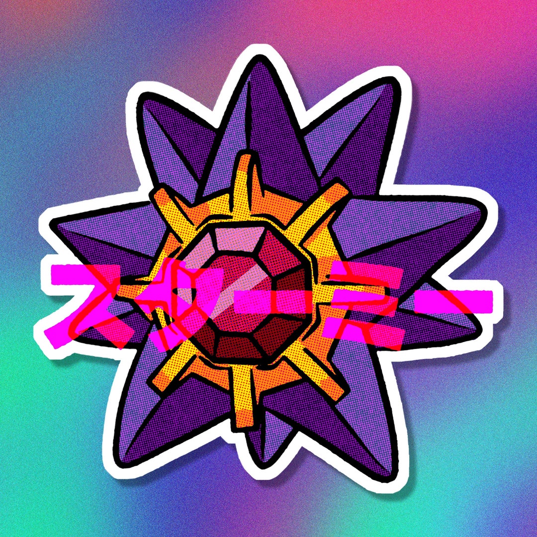 Starmie Vinyl Sticker - Etsy