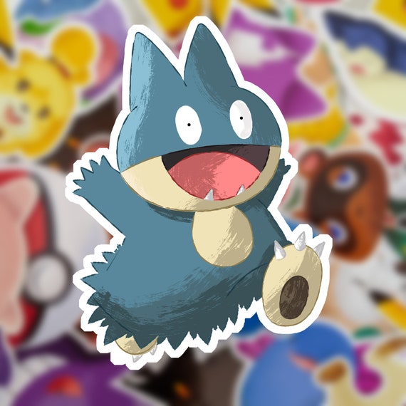 Munchlax Vinyl Sticker - Etsy