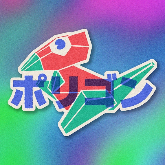 Porygon Vinyl Sticker - Etsy