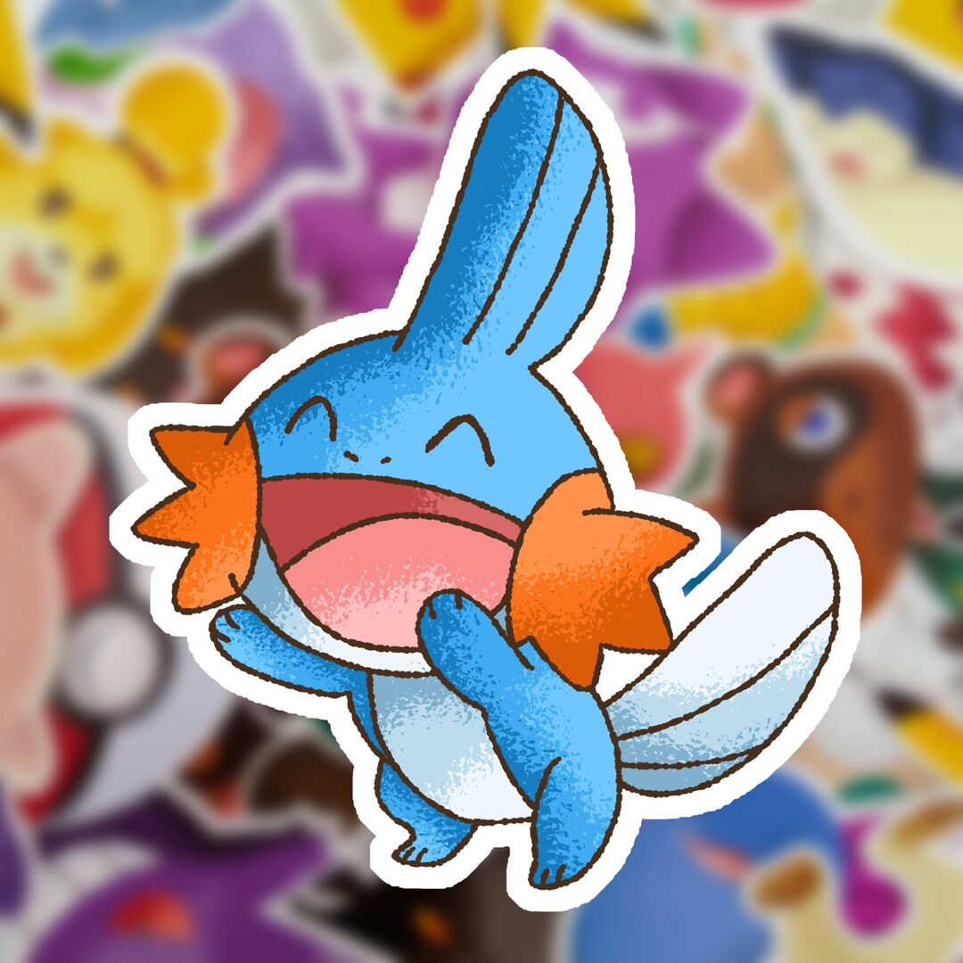 Mudkip Fish Vinyl Sticker - Etsy