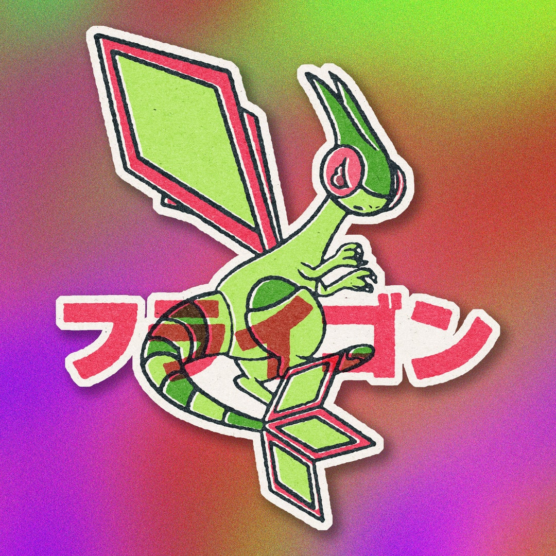 Flygon Vinyl Sticker - Etsy