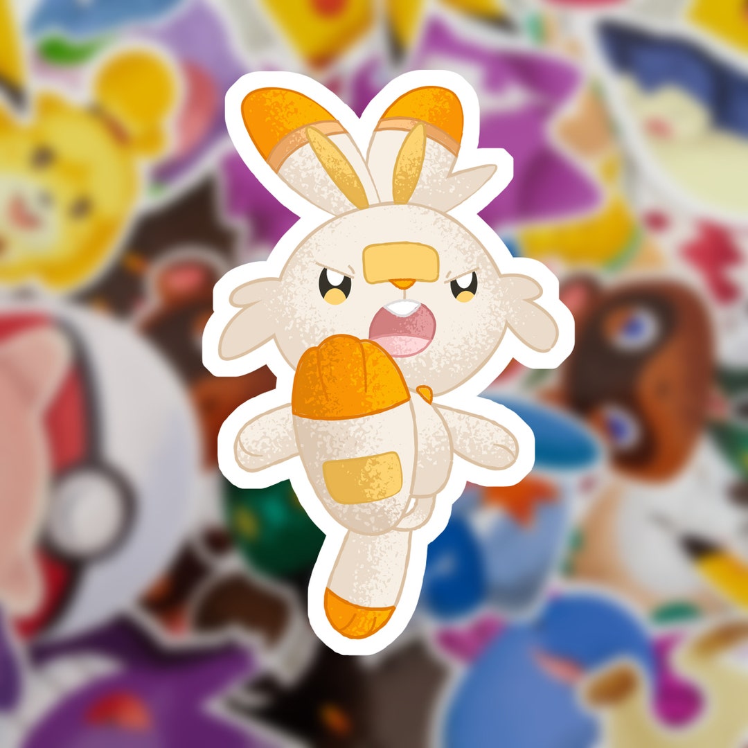 Shiny Scorbunny Vinyl Sticker - Etsy