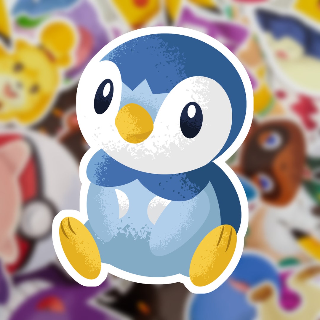 Piplup Vinyl Sticker - Etsy