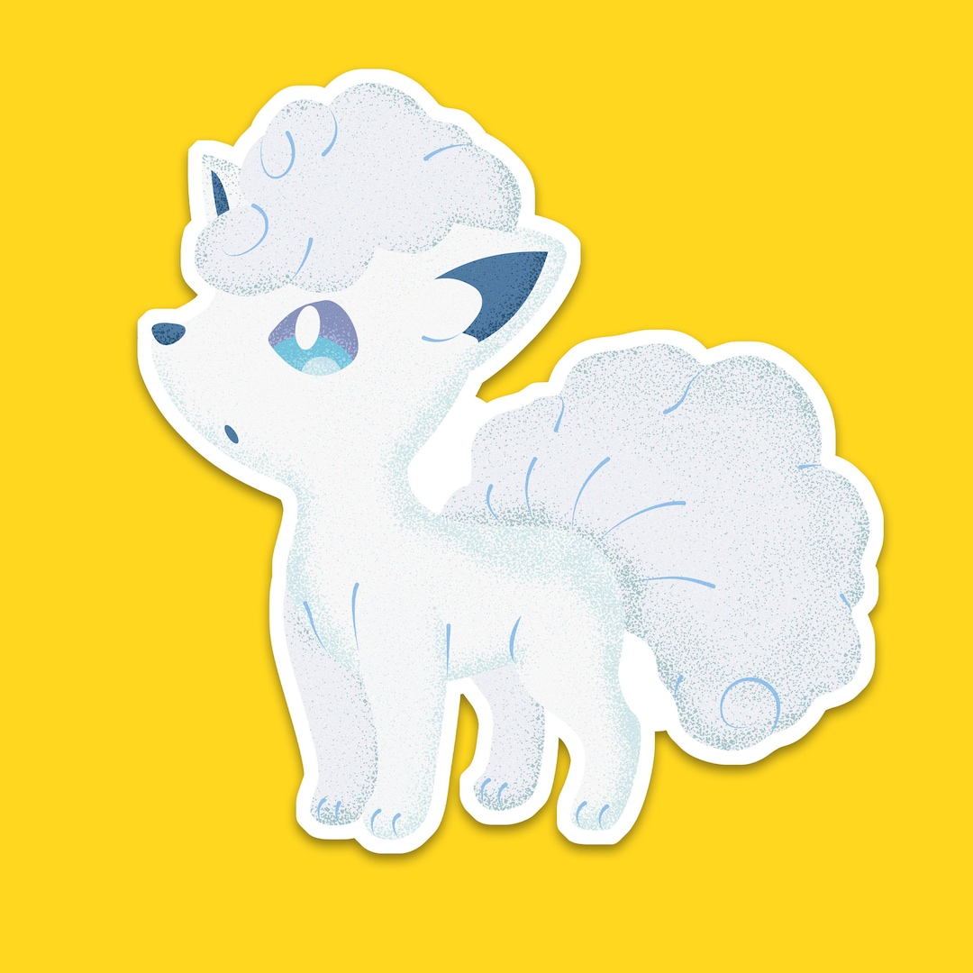 Vulpix Vinyl Sticker - Etsy