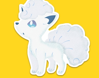 Alolan Vulpix Vinyl Sticker - Etsy