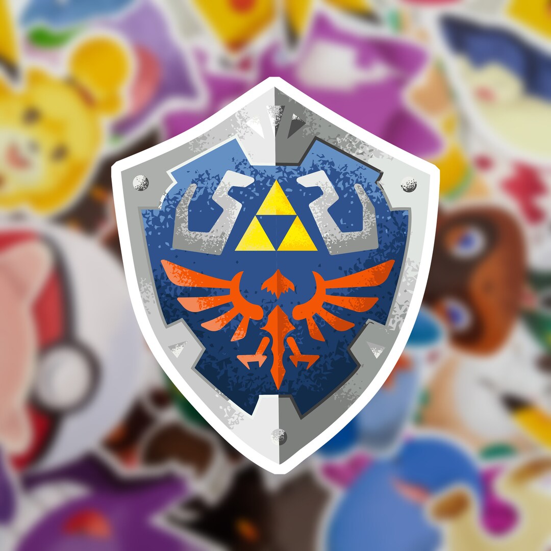 Legend of Zelda Hylian Vinyl Shield Sticker, Legend of Zelda Sticker ...