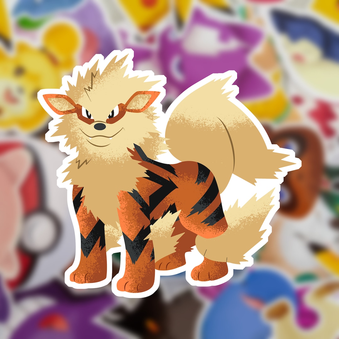 Arcanine Vinyl Sticker - Etsy