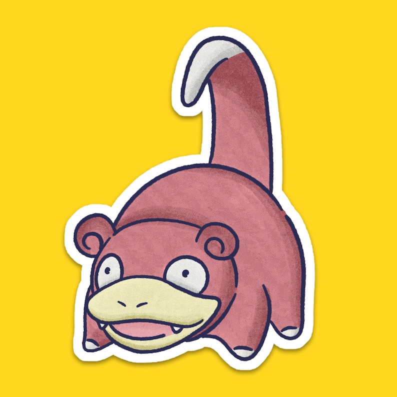 Slowpoke Vinyl Sticker | Etsy