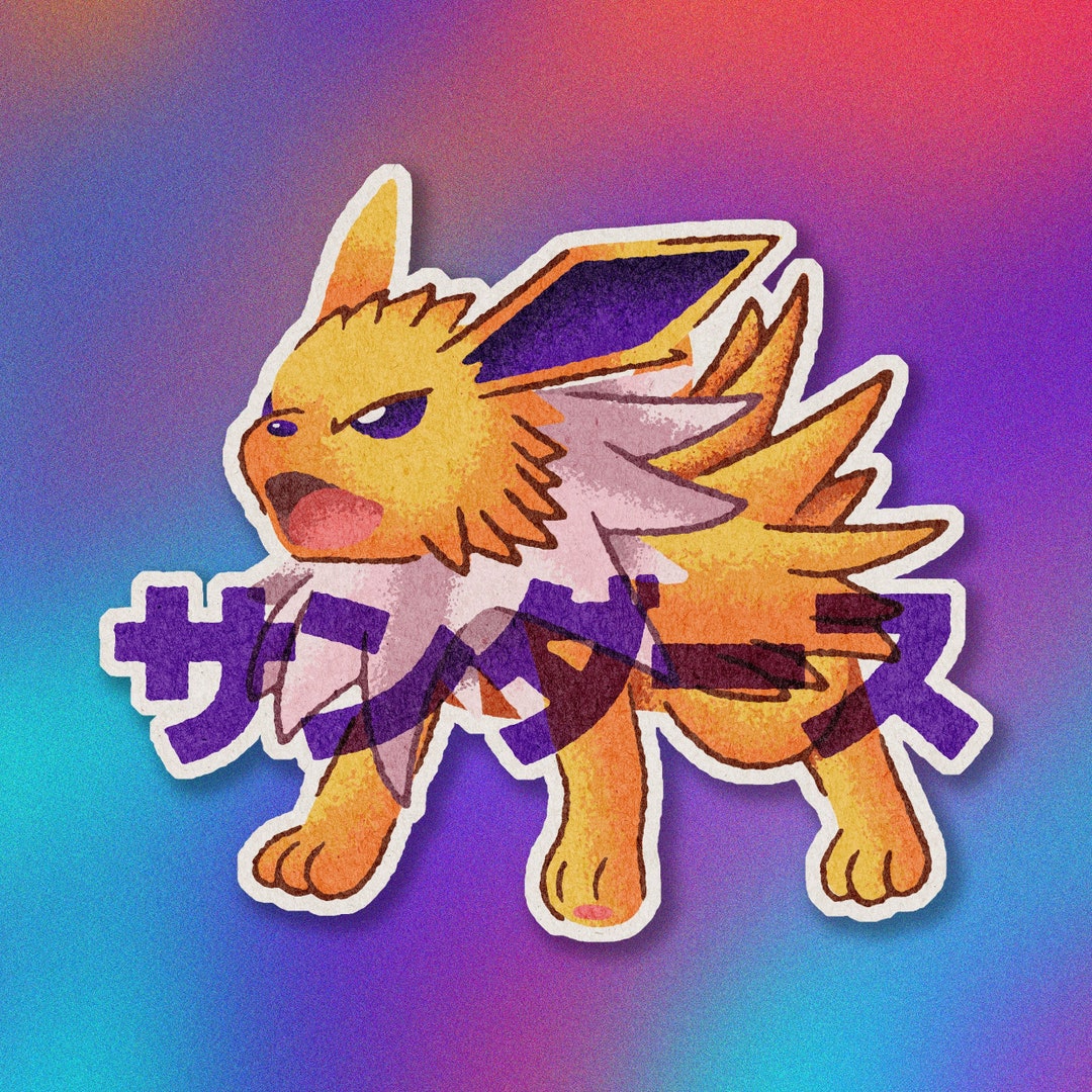 Jolteon Vinyl Sticker - Etsy